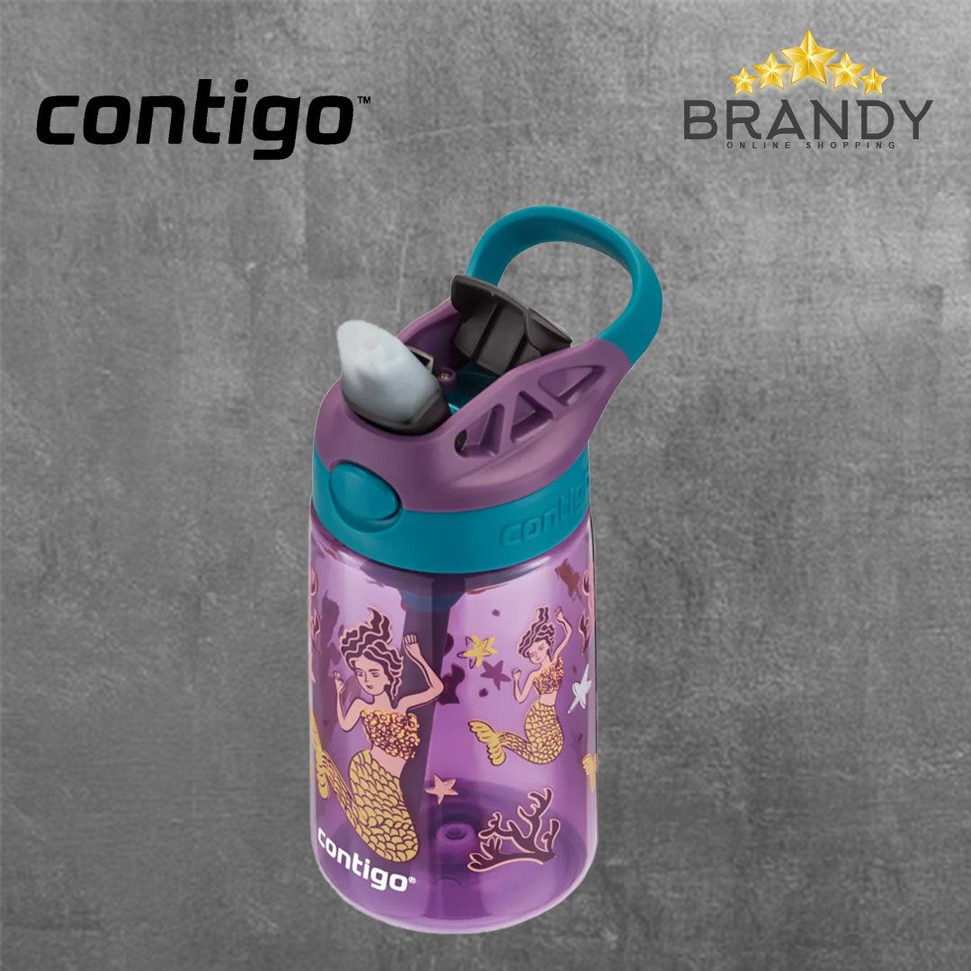 Contigo Easy Clean AUTOSPOUT Kids Water Bottle 420 ml Mermaids