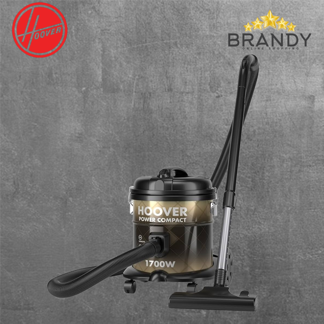 Hoover Power Compact Drum Vacuum CDCY-T0XS 1700W 15L Black Gold